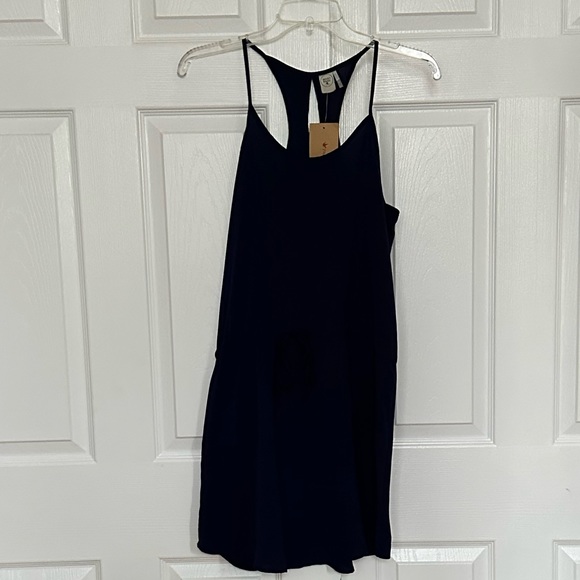 Paper Crane | Dresses | S Navy Blue Drawstring Dress | Poshmark